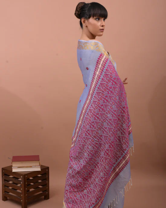 COTTON HANDWOVEN SAREE