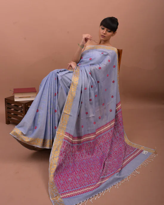 COTTON HANDWOVEN SAREE