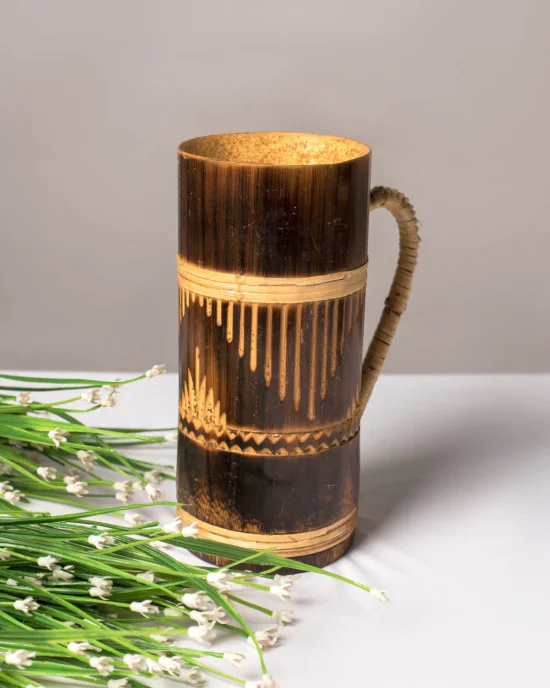 Bamboo Beer Mug Set of 2